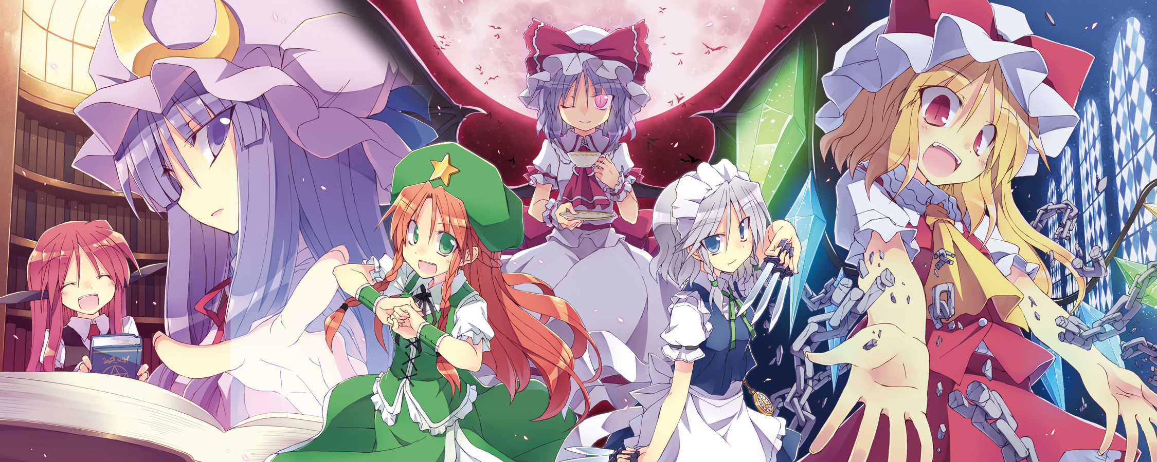 satoukibi touhou flandre scarlet hong meiling izayoi sakuya koakuma patchouli knowledge remilia ...